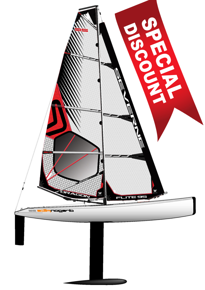 Dragon Flite Sails in Red and Black WS
