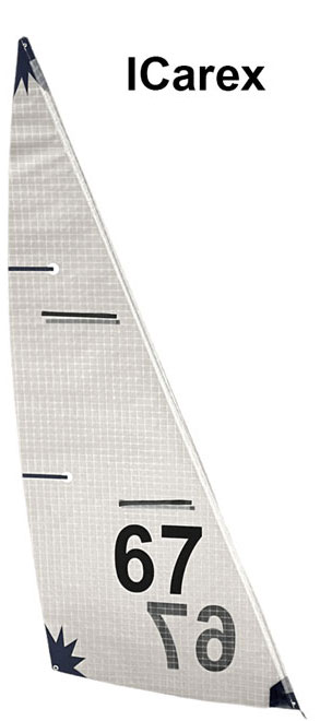 Jib only Soling Sails for the Victor RC Soling in white