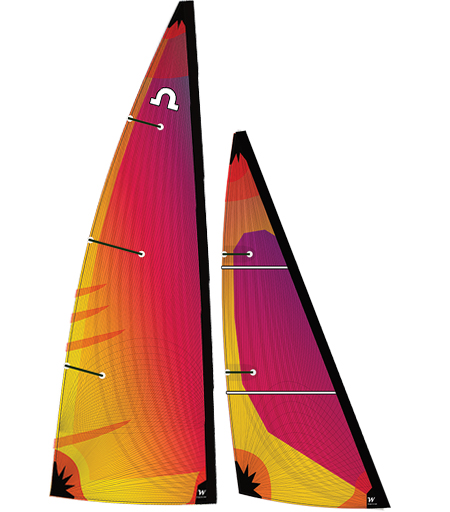 Soling 1 Meter Popsicle Sails